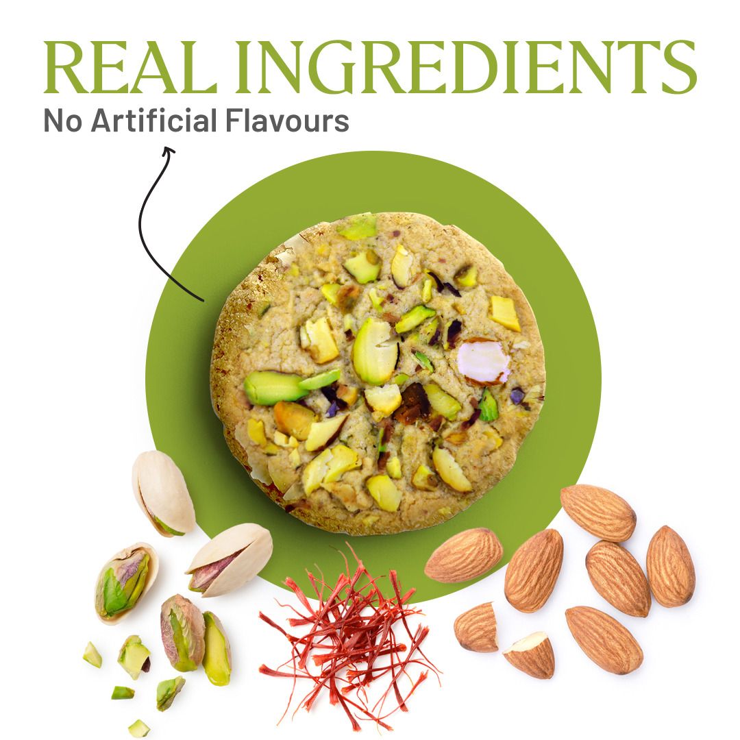 Wheatend Kesar Badam Pistachio Cookies